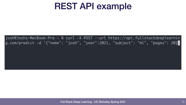 Lecture 11 Ml Deployment And Monitoring Full Stack Deep Learning Spring 2021 Pdf