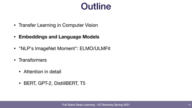 Lecture 4: Transformers (Full Stack Deep Learning - Spring 2021) | PDF ...