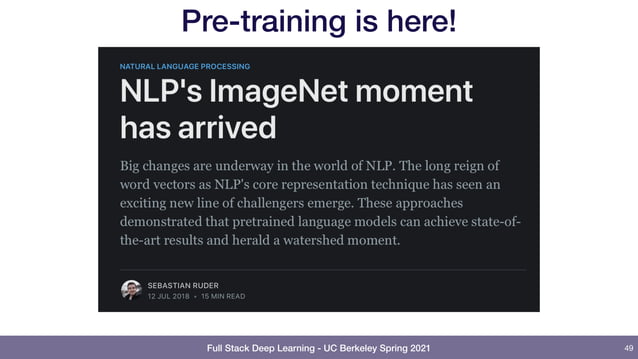 Lecture 4: Transformers (Full Stack Deep Learning - Spring 2021) | PDF | Artificial Intelligence ...