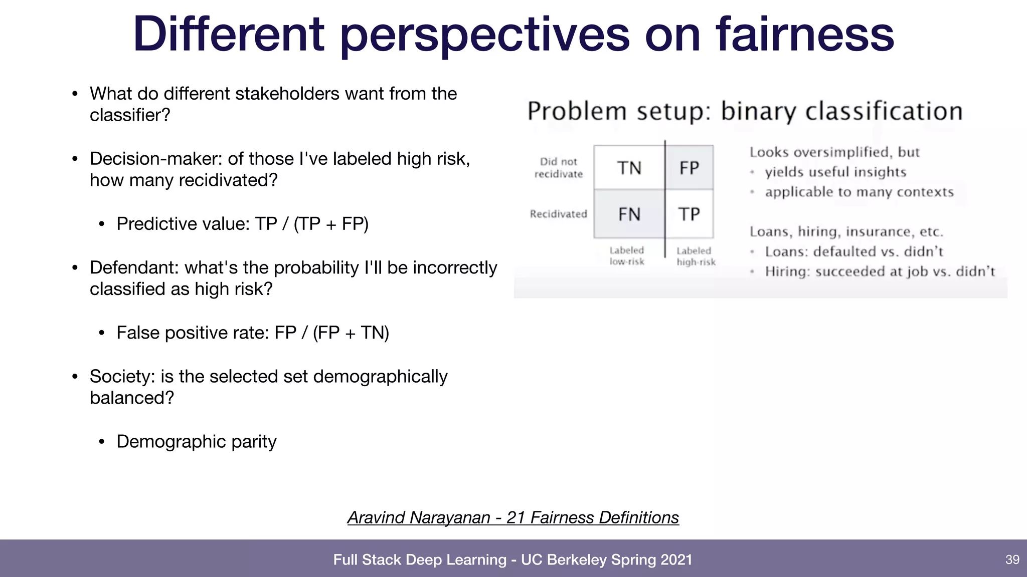 Lecture 9: AI Ethics (Full Stack Deep Learning - Spring 2021) | PDF