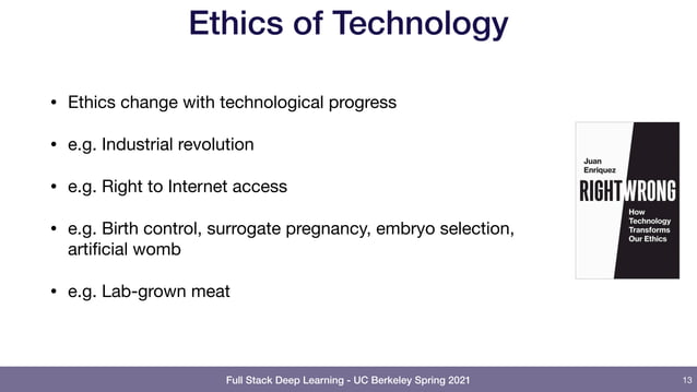 Lecture 9: AI Ethics (Full Stack Deep Learning - Spring 2021) | PDF | Artificial Intelligence ...