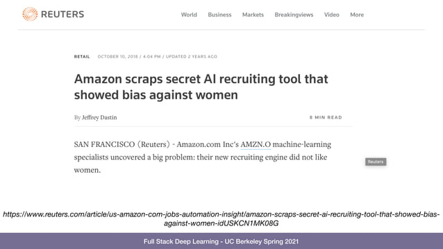 Lecture 9: AI Ethics (Full Stack Deep Learning - Spring 2021) | PDF | Artificial Intelligence ...