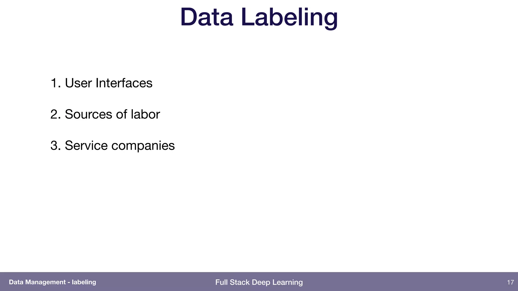 Data Management - Full Stack Deep Learning | PDF