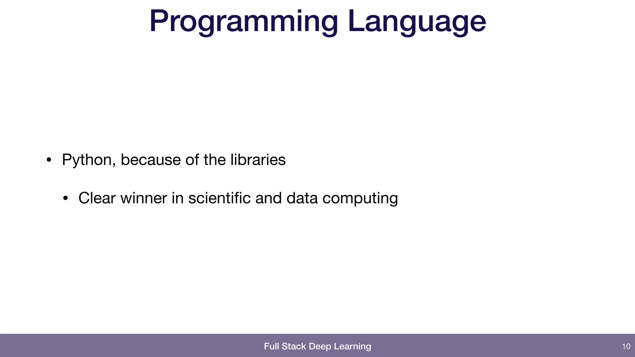 Infrastructure and Tooling - Full Stack Deep Learning | PPT