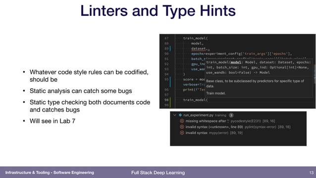Infrastructure And Tooling Full Stack Deep Learning Ppt