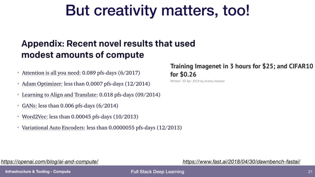 Infrastructure and Tooling - Full Stack Deep Learning | PPT
