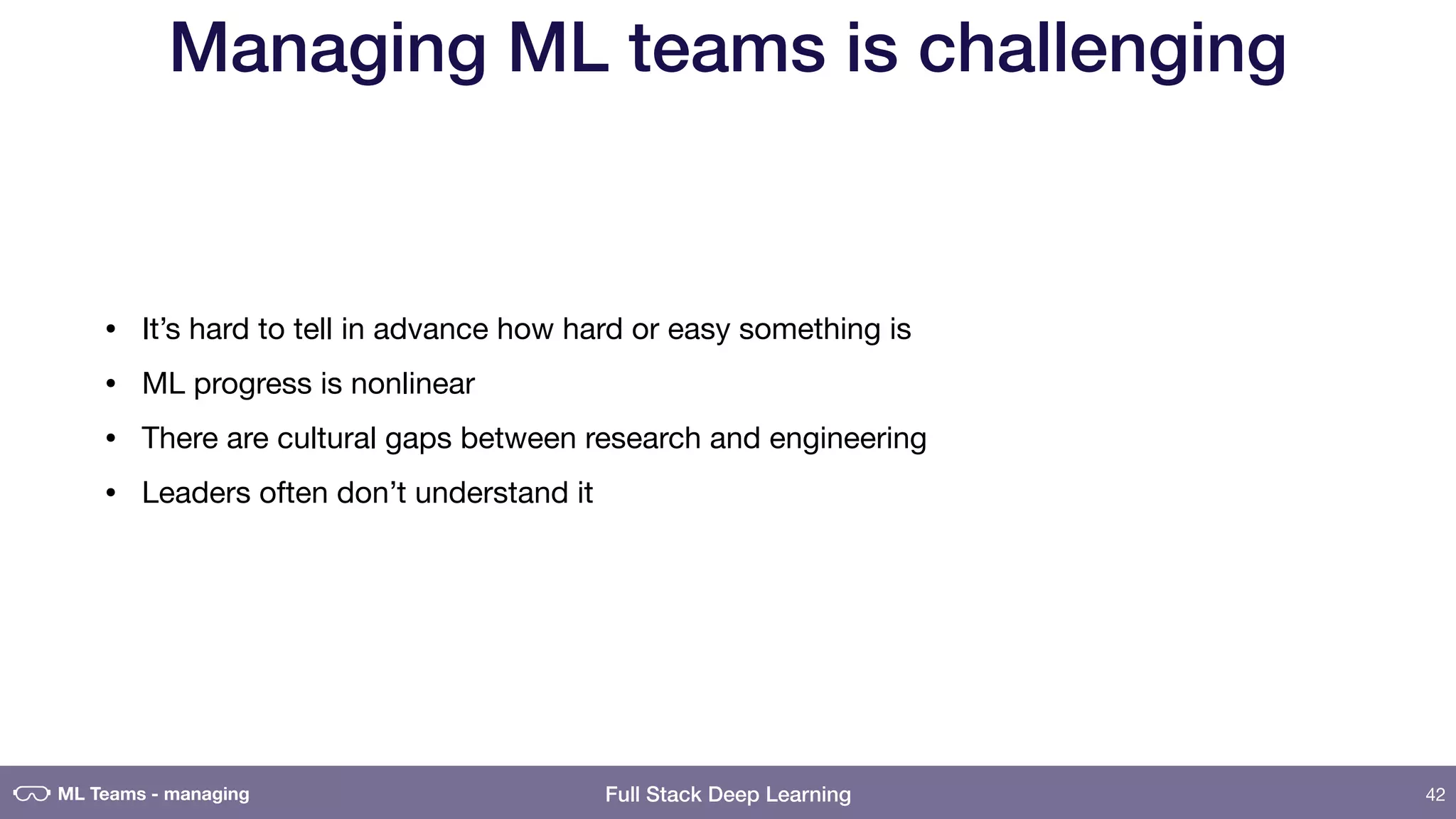Machine Learning Teams - Full Stack Deep Learning | PDF
