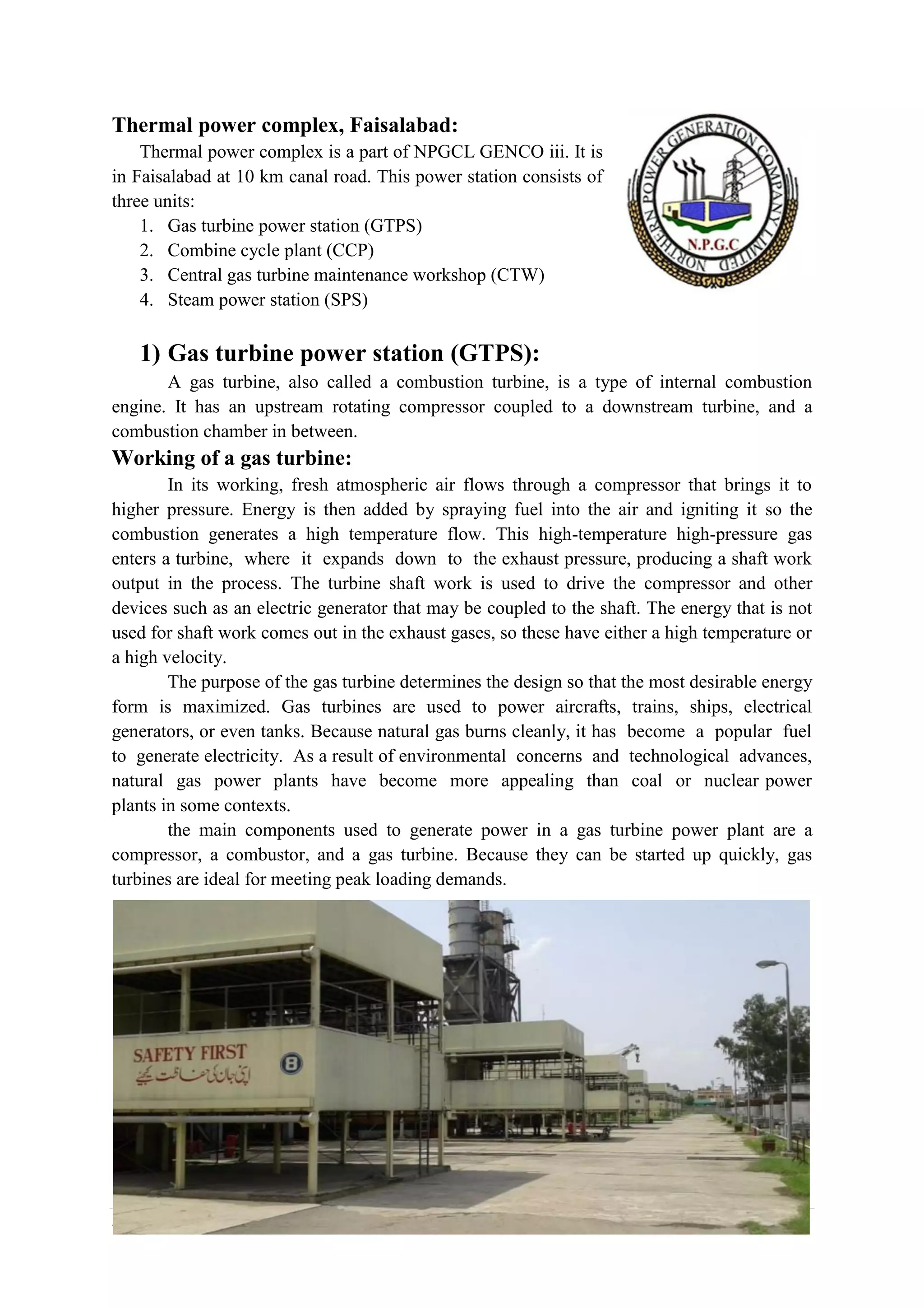 Genco power plant Faisalabad | PDF