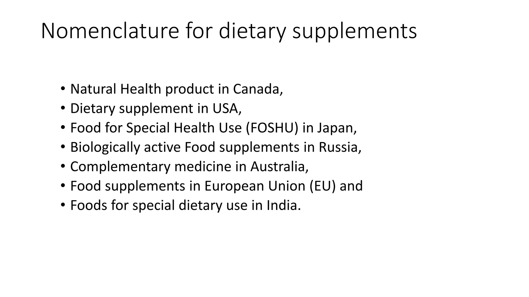 Food for special dietary use labelling | PPTX