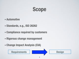 Automated Change Impact Analysis between SysML Models of Requirements and Design | PPT
