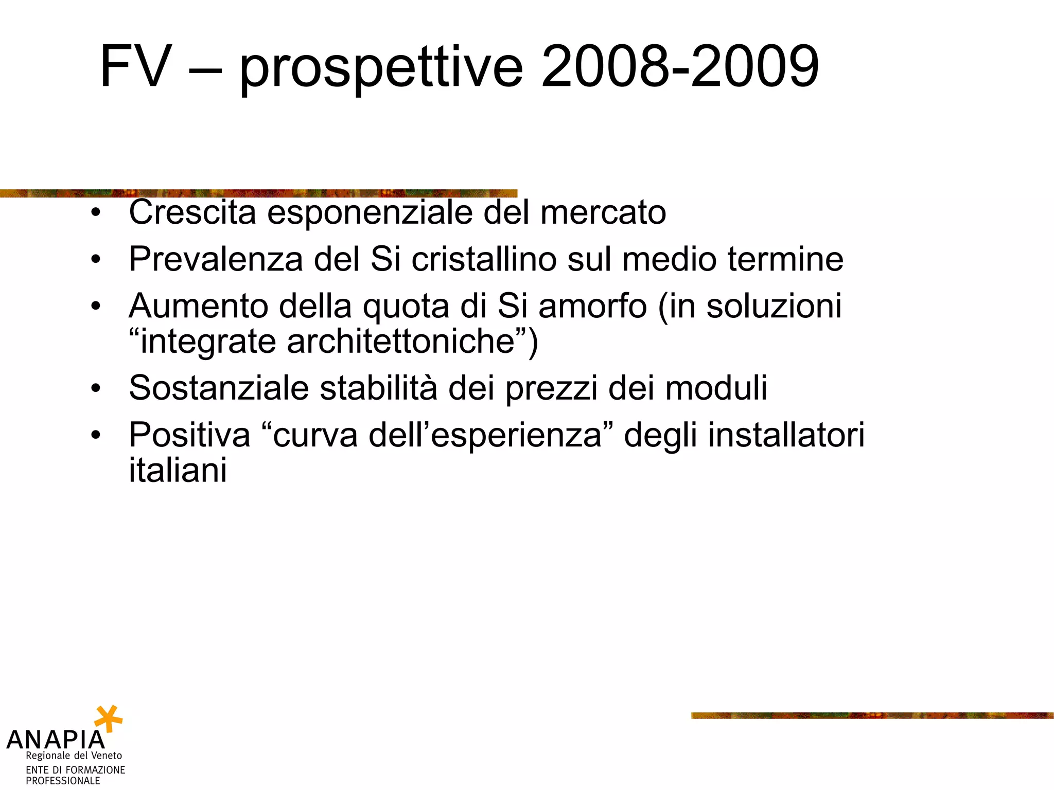 Fse 08 Lezione Fotovoltaico | PPT