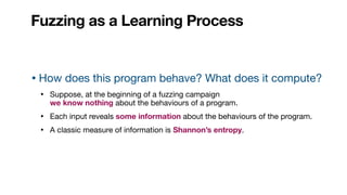Boosting Fuzzer Efficiency: An Information Theoretic Perspective | PPT