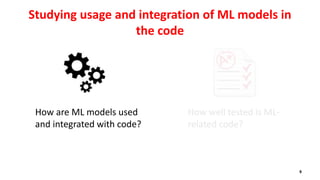 A first look at the integration of machine learning models in complex ...