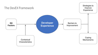 An Actionable Framework for Understanding and Improving Developer ...