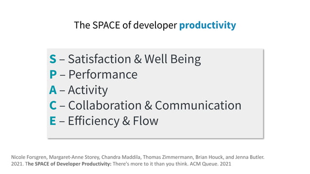 An Actionable Framework for Understanding and Improving Developer ...