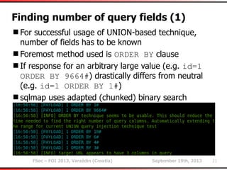 Heuristic methods used in sqlmap | PDF