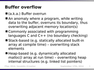 Riding the Overflow - Then and Now | PDF | Programming Languages | Computing