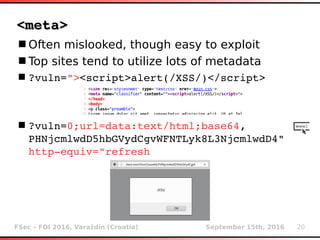 Non-Esoteric XSS Tips & Tricks | PPT