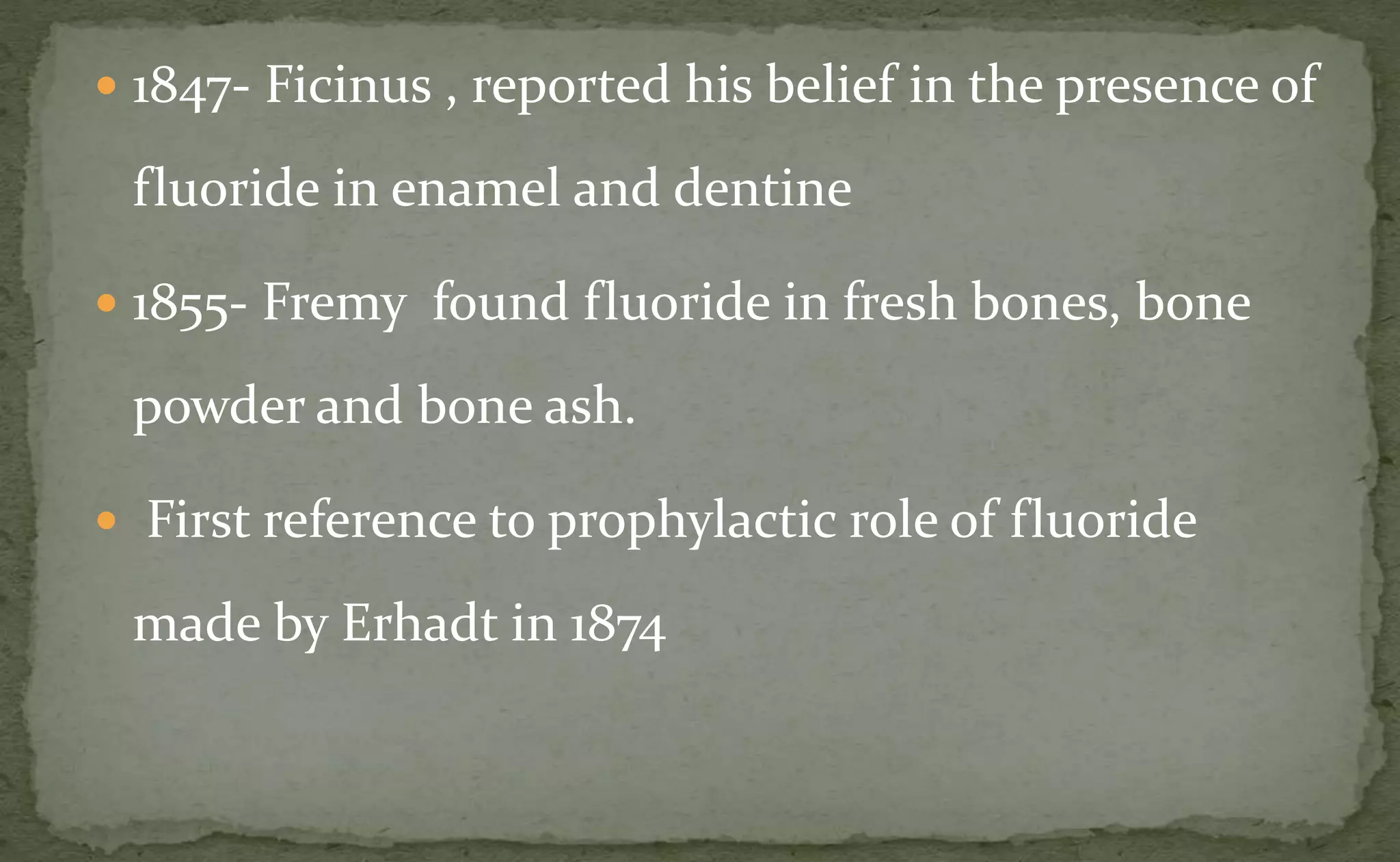 Fluoride Introduction and History | PPTX