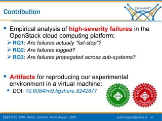 Slide presentation of "How Bad Can a Bug Get? An Empirical Analysis of Software Failures in the ...