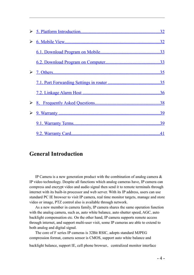F series ip camera user manual1029 | DOC | Computer Software and ...