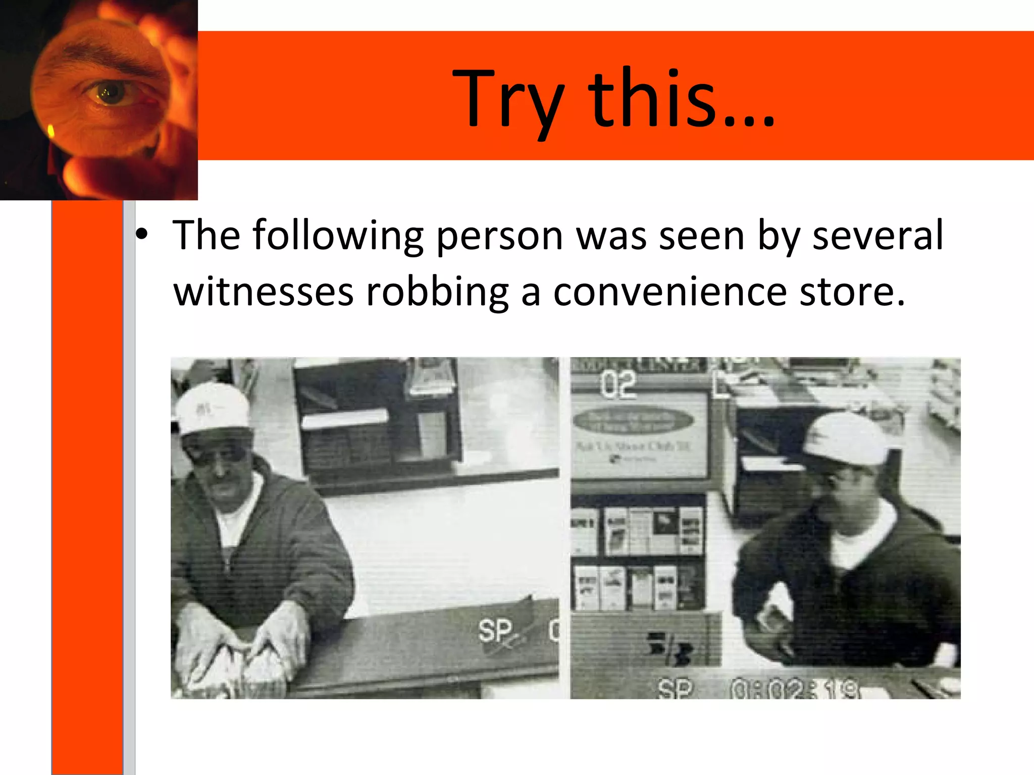 Forensics-eyewitness notes | PPT