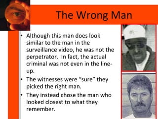 Forensics-eyewitness notes | PPT