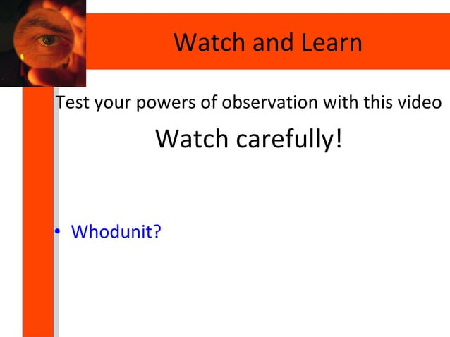 Forensics-eyewitness notes | PPT