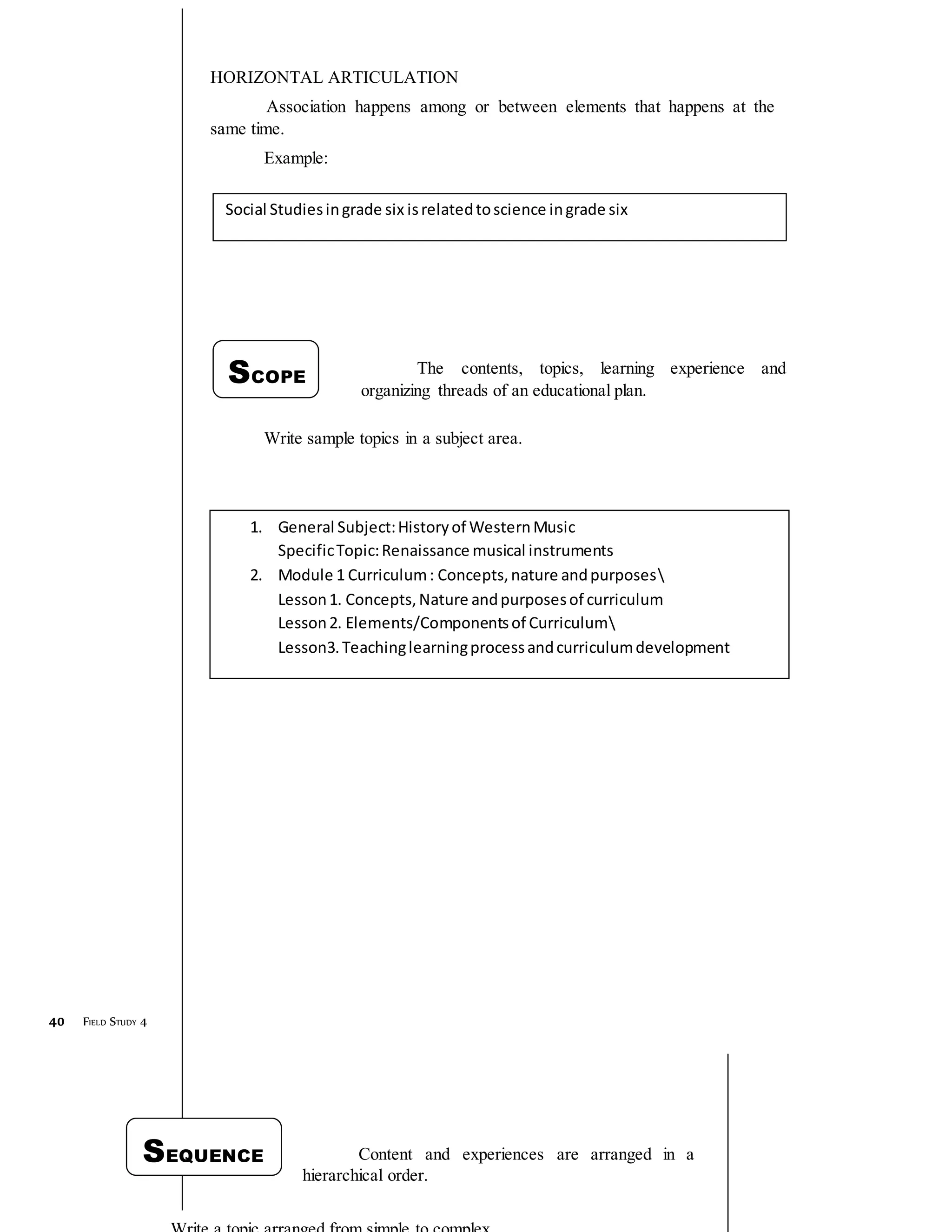 Field Study 4 Exploring the Curriculum | DOCX