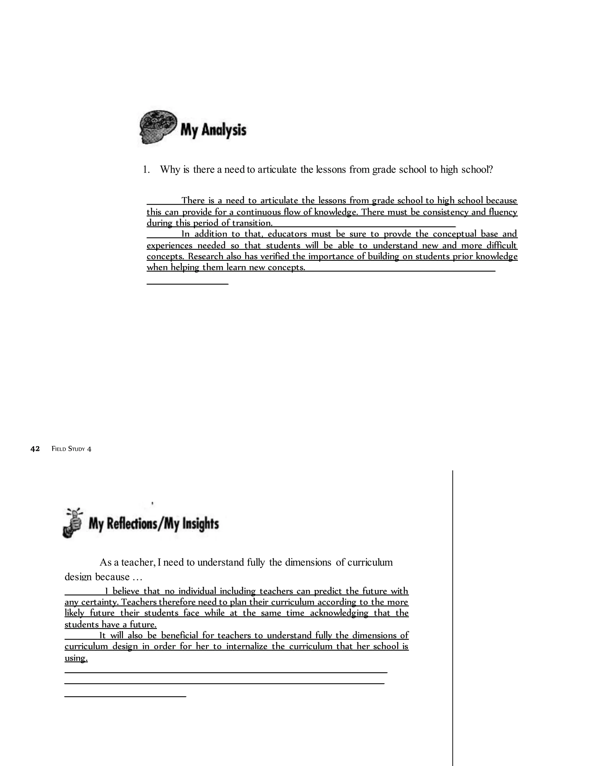 Field Study 4 Exploring the Curriculum | DOCX