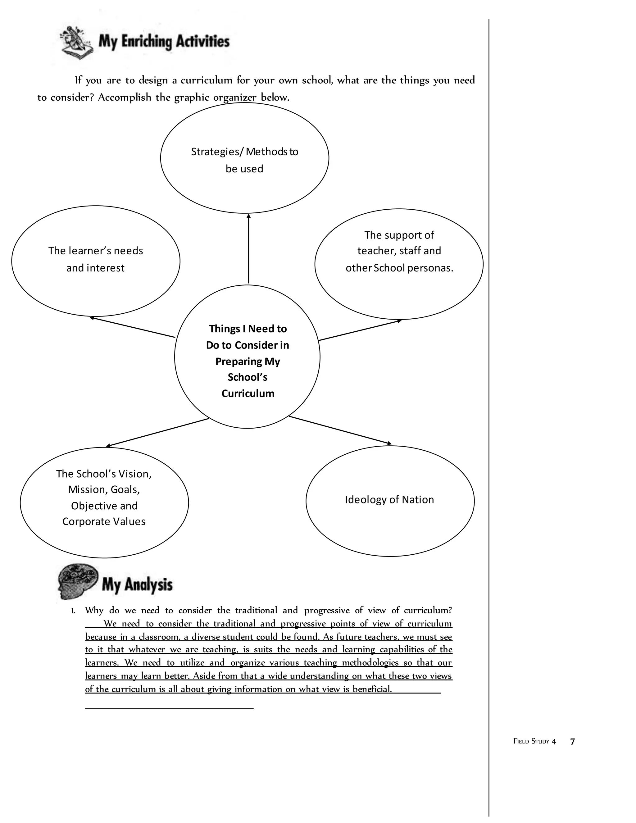 Field Study 4 Exploring the Curriculum | DOCX