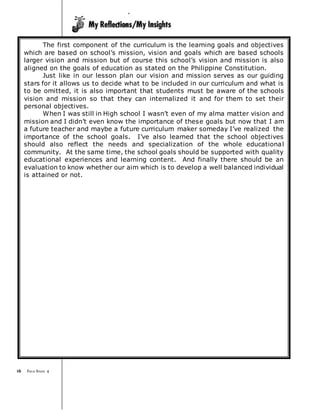 Field Study 4 Exploring the Curriculum | DOCX