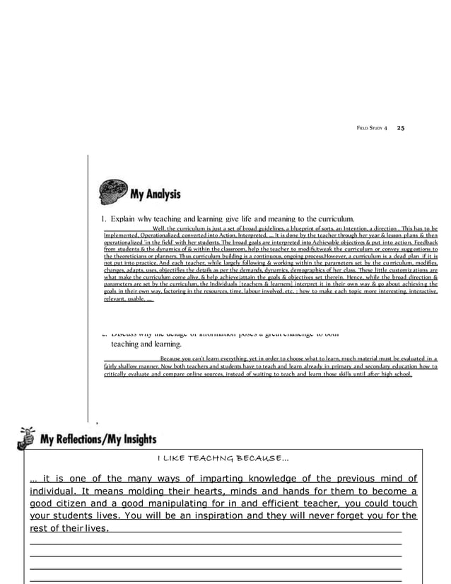 Field Study 4 Exploring the Curriculum | DOCX