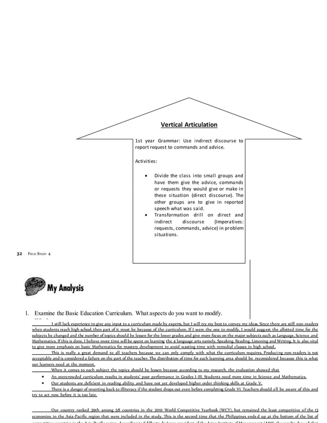 Field Study 4 Exploring the Curriculum | DOCX