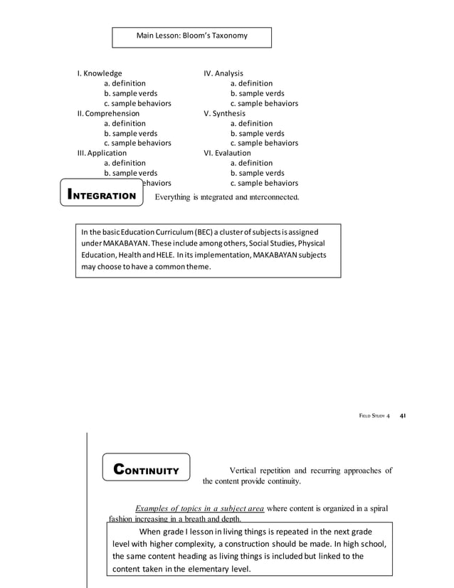 Field Study 4 Exploring the Curriculum | DOCX