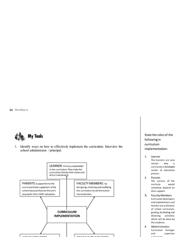 Field Study 4 Exploring the Curriculum | DOCX