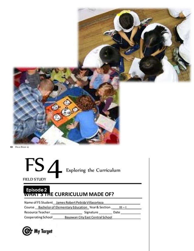 Field Study 4 Exploring the Curriculum | DOCX
