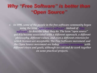 Fsf philosophy | PPT