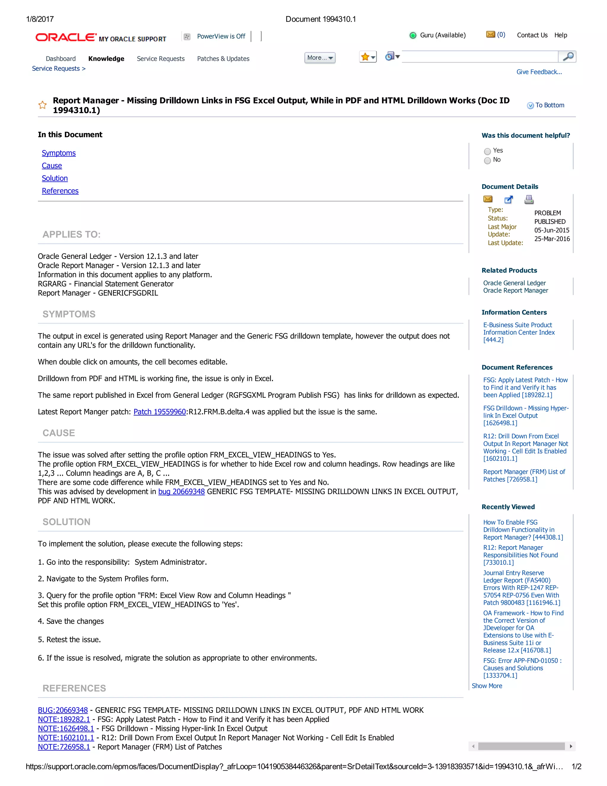 FSG Report Drill Down Enable | PDF | Computing | Technology & Computing