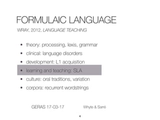 Formulaic sequences in EAP and SLA | PDF | Educational Assessment ...