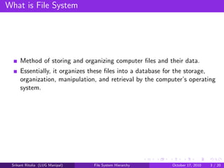 File System Hierarchy | PDF