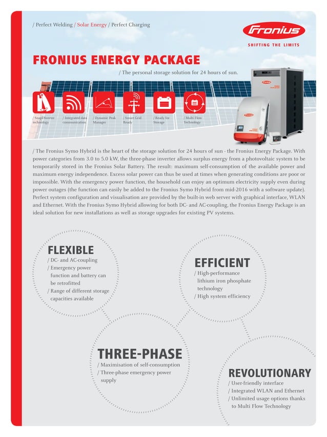 Fronius Symo Hybrid 3.0-5.0 Package | PDF