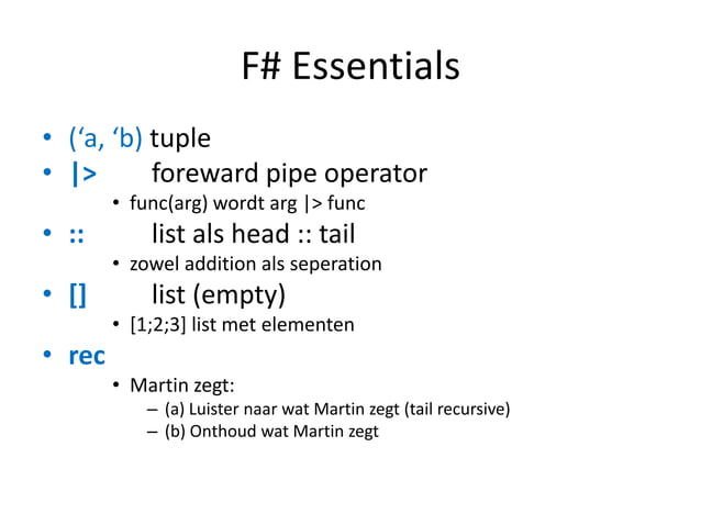 FSharp @ Quadrant | PPTX