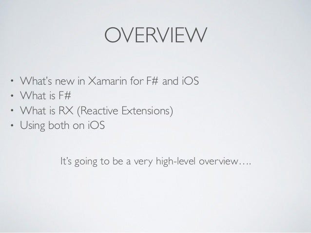 F# and Reactive Programming for iOS