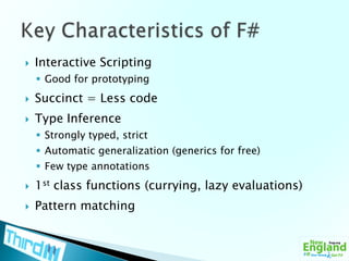 Introduction to F# | PPTX | Programming Languages | Computing