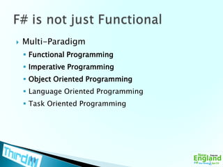 Introduction to F# | PPTX | Programming Languages | Computing