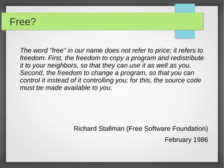 The History of Free Software | PPT