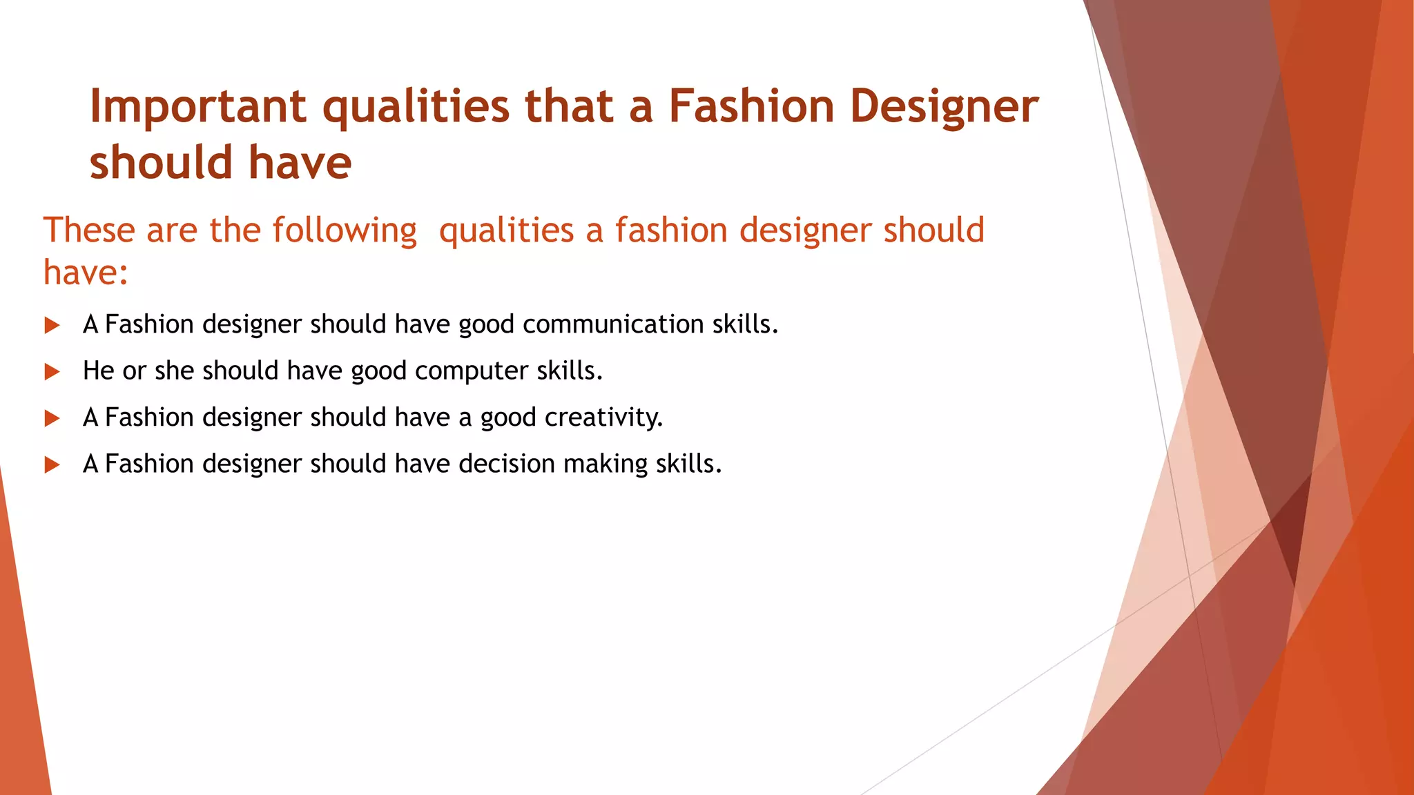 Fashion Designing | PPT