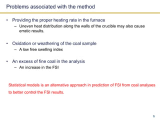 Prediction of Coal Free-Swelling Index (FSI) using Mathematical Modelling | PPSX
