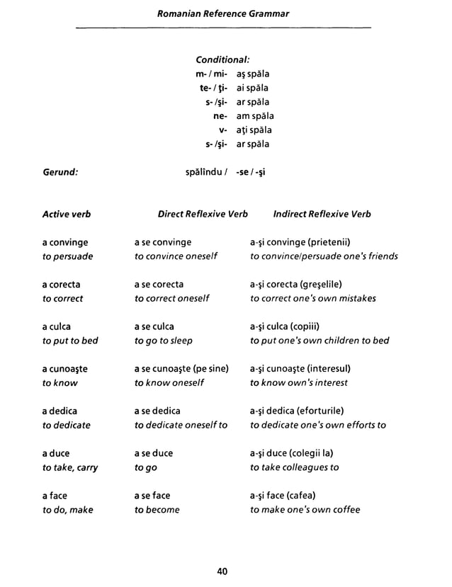 Romanian Reference Grammar | PDF